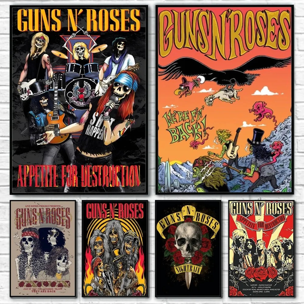 Posters - Guns N' Roses Iconische Collectie voor Rockfans – moloo.nl