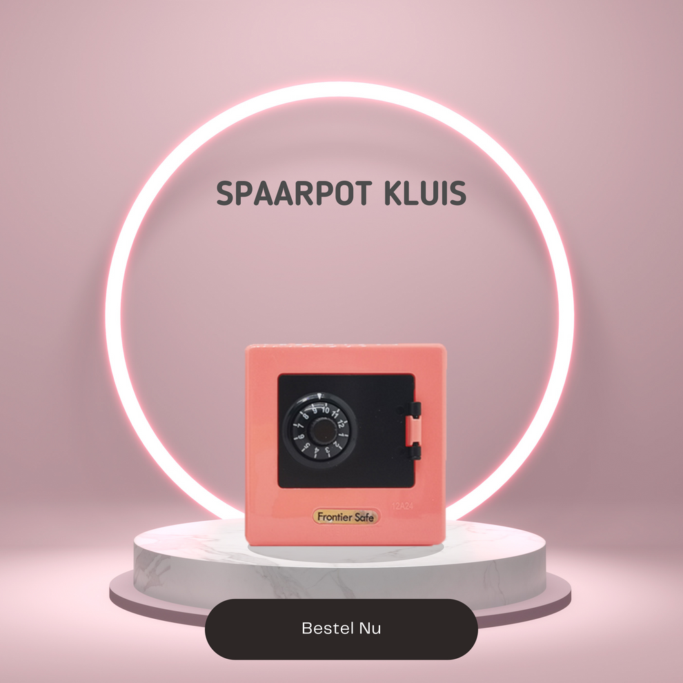 Spaarpot Kluis - Spaarpot - Spaarpot Kinderen - Roze – moloo.nl